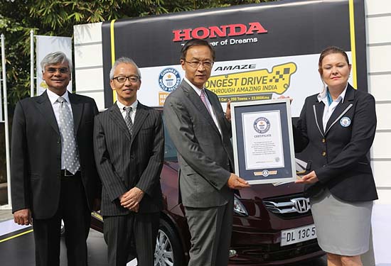 Honda Amaze sets Guinness World Record