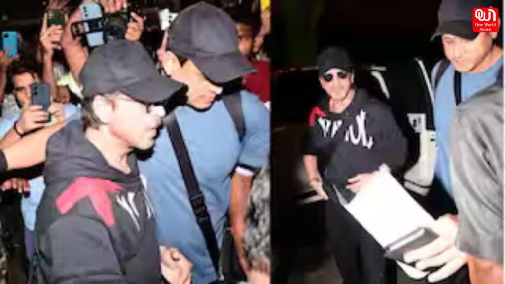 Shah Rukh Khan Leaves For IIFA 2024; Gets Mobbed by sea of Fans At Airport